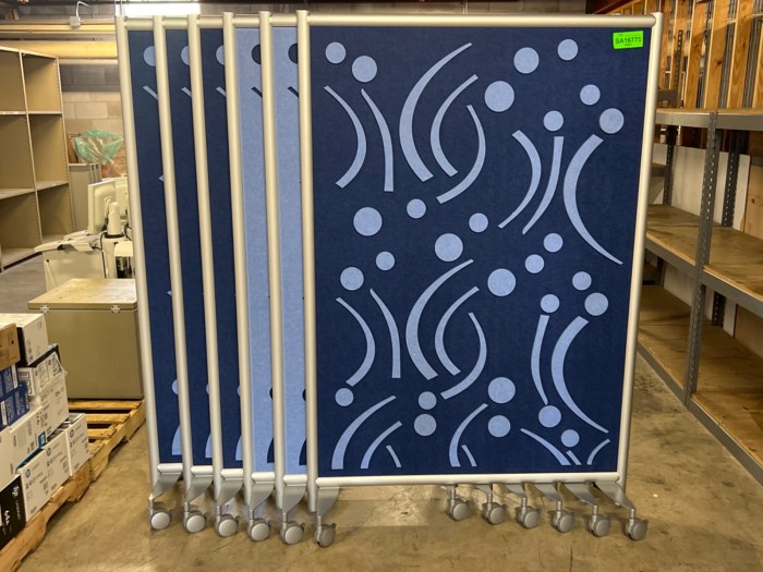 Mobile Room Partitions (Lot of 6) for sale