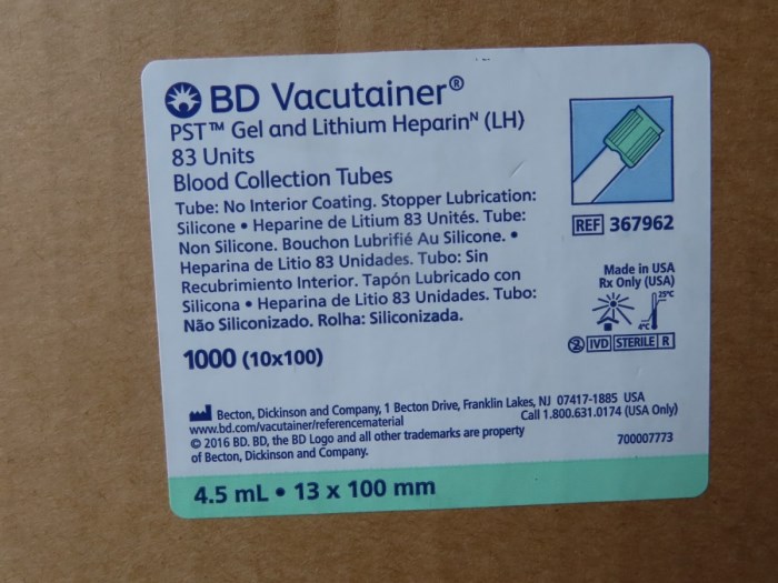 NEW LOT OF 5 CASES OF BD Vacutainer PST Tubes REF 367962 for sale
