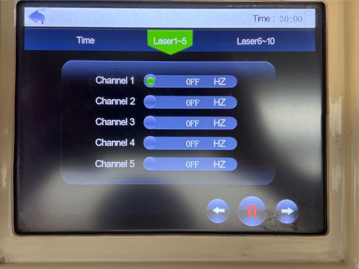 NSI Integrated Wellness 8 Laser Module Console for sale