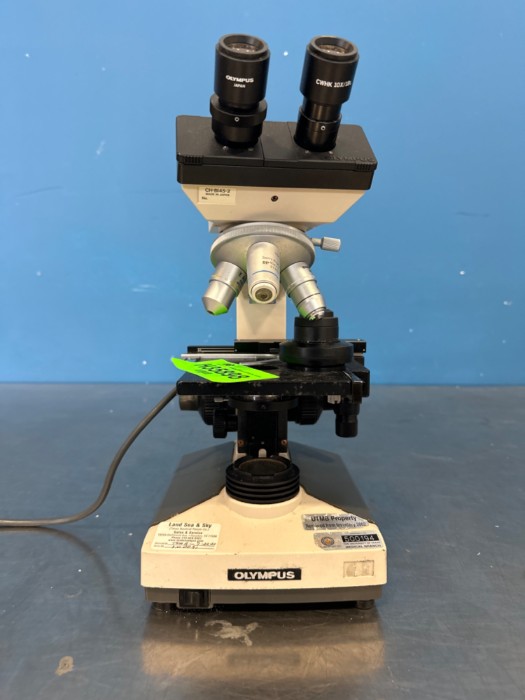 Olympus Microscope Model CHS w/ lenses for sale