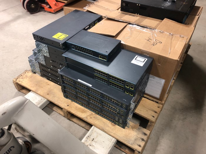 Pallet of Cisco Networking Equipment for sale