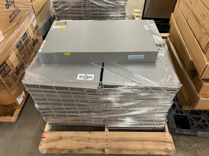 Pallet of Cisco Switchboards for sale