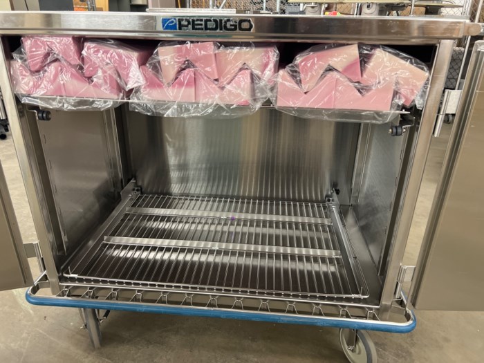 Pedigo Heavy Duty Stainless Case Cart for sale