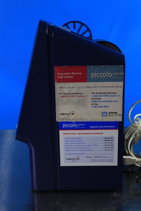 Piccolo Xeres Chemistry Analyzer System for sale