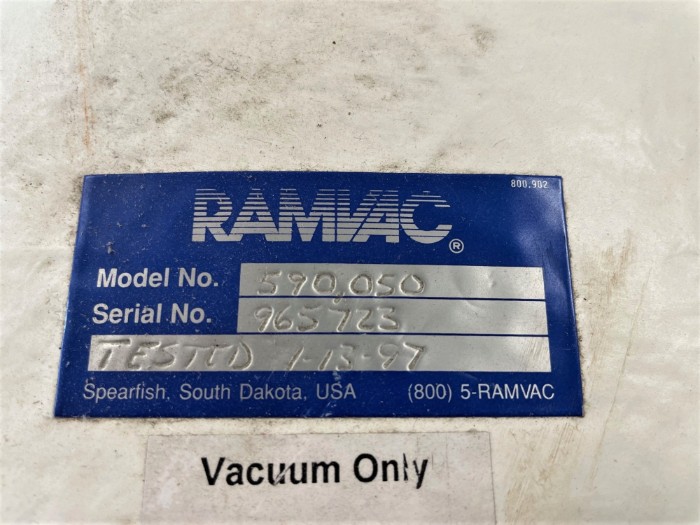 Ramvac Bulldog QT Dental Vacuum System w/ 50 Gallon Ramvac Otter Tanks ...