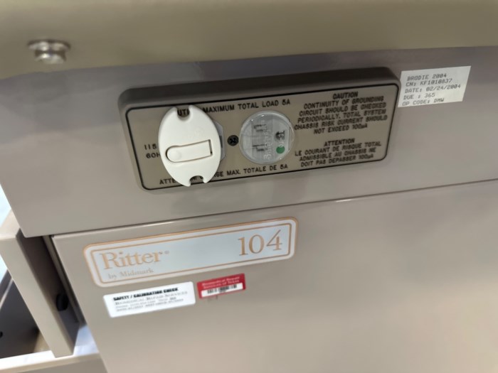 Ritter 104 Examination Bed for sale