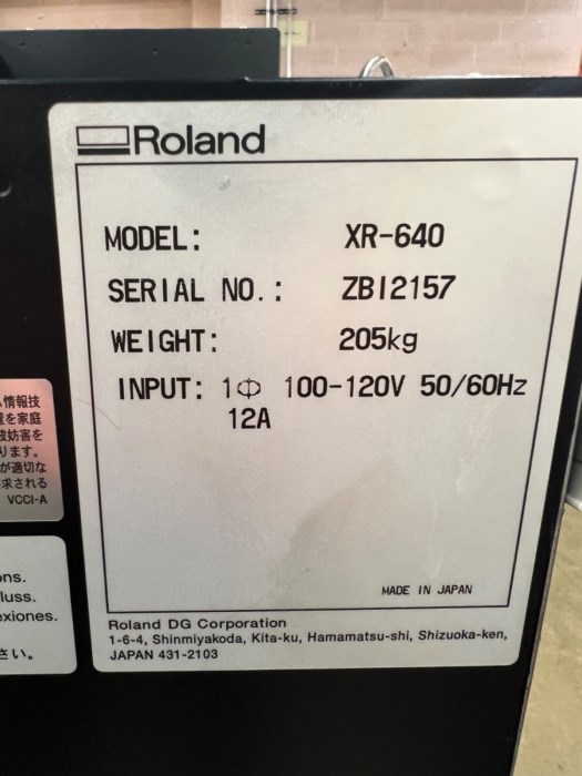 Roland SOLJET Pro4 XR-640 for sale