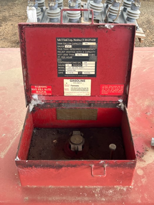 Safe-T-Tank Model: LSX-200-SPB-2DRH 200 Gallon Capacity Gas Tank for sale