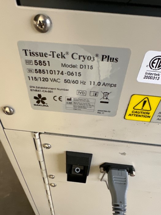 Sakura Tissue-Tek Cryo 3 Plus Cryostat for sale