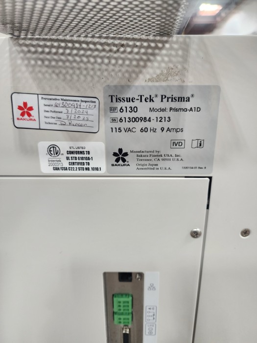 Sakura Tissue-Tek Prisma Automated Slide Stainer for sale