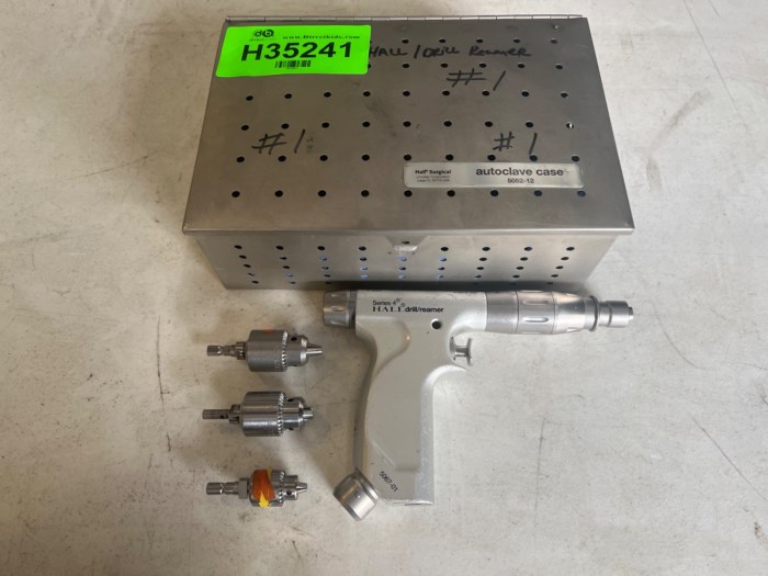 Series 4 Hall Drill/Reamer w/ Autoclave Case for sale