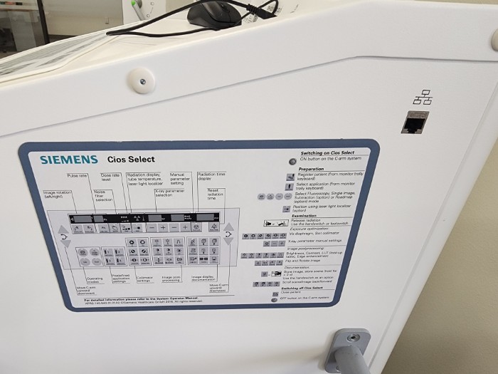 Siemens Cios Select Mobile C-Arm for sale