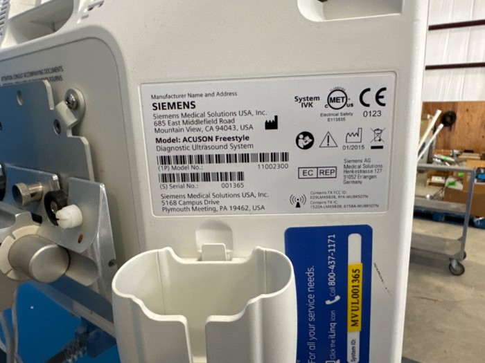 Siemens Ultrasound Model: ACUSON Freestyle for sale