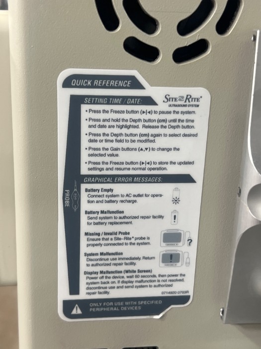 Site Rite Ultrasound for sale