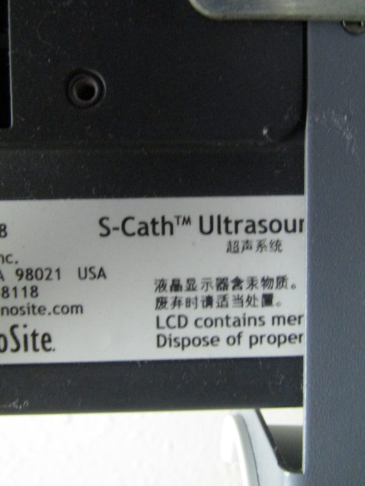 SONOSITE S-CATH ULTRASOUND W/ SonoSite HFL38x/13-6 MHz Ultrasound ...
