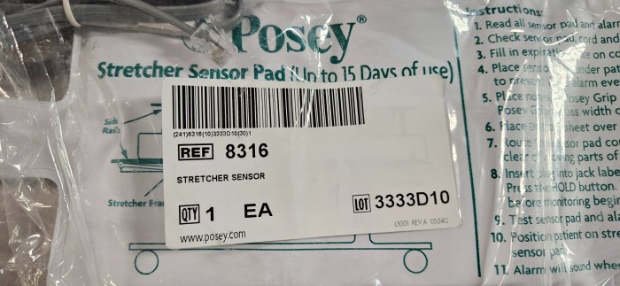 Stryker cast cutter, Welch Allyn Transformer, Posey Sitter Elite Alarm ...