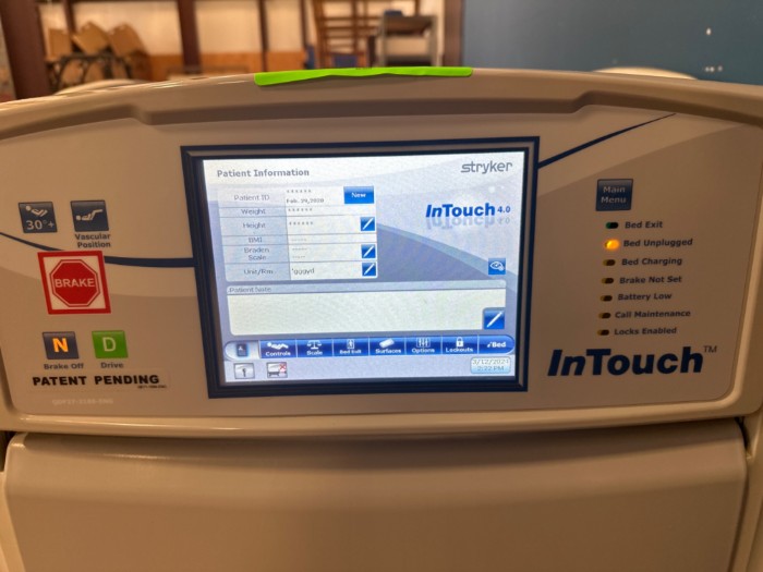 Stryker In touch Hospital Bed Model 21410000 F12-49-D for sale
