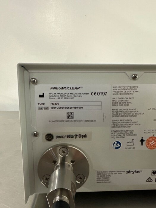 Stryker Pneumoclear 620-050-000 Insufflator for sale