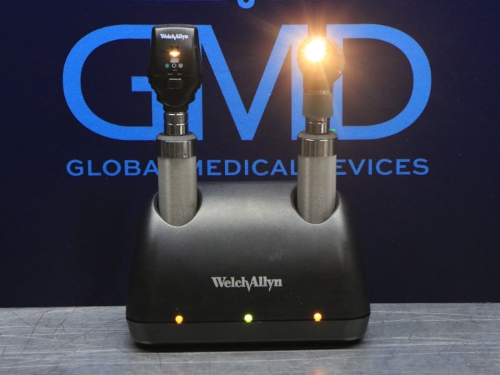 Welch Allyn Otoscope and Ophthalmoscope Set with Desktop Charger for sale